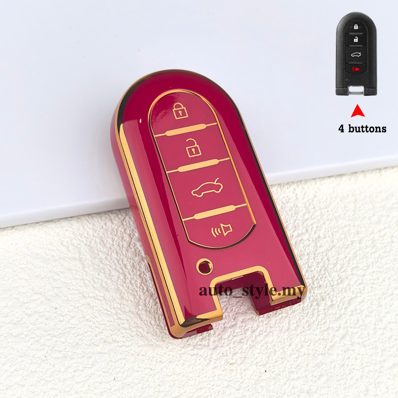 【4buttons】perodua smart car key case For perodua Bezza MYVI AXIA ARUZ ...