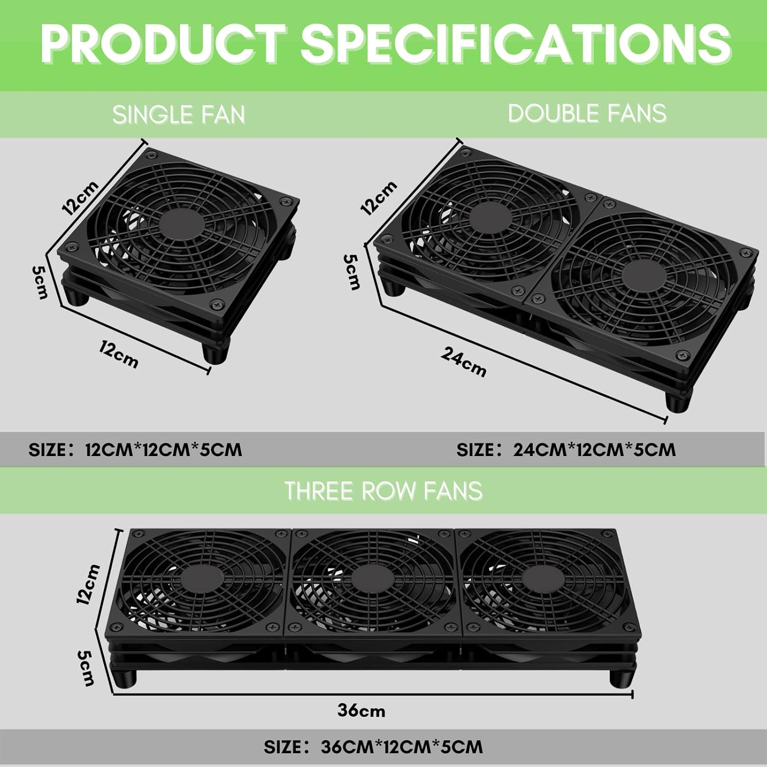 1800RPM USB Fan for Router Set Top Box TV Desktop Computer PC Cooling ...