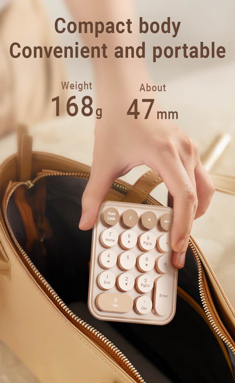HOCO 520 Wireless Numeric Keypad 18Key Portable Mini Wireless USB ...