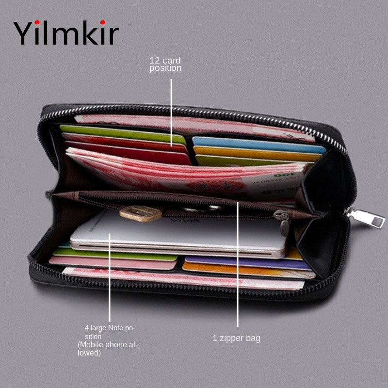 Fashion Simple Men Wallet Large Capacity Multi Card Slot Credit Card ...