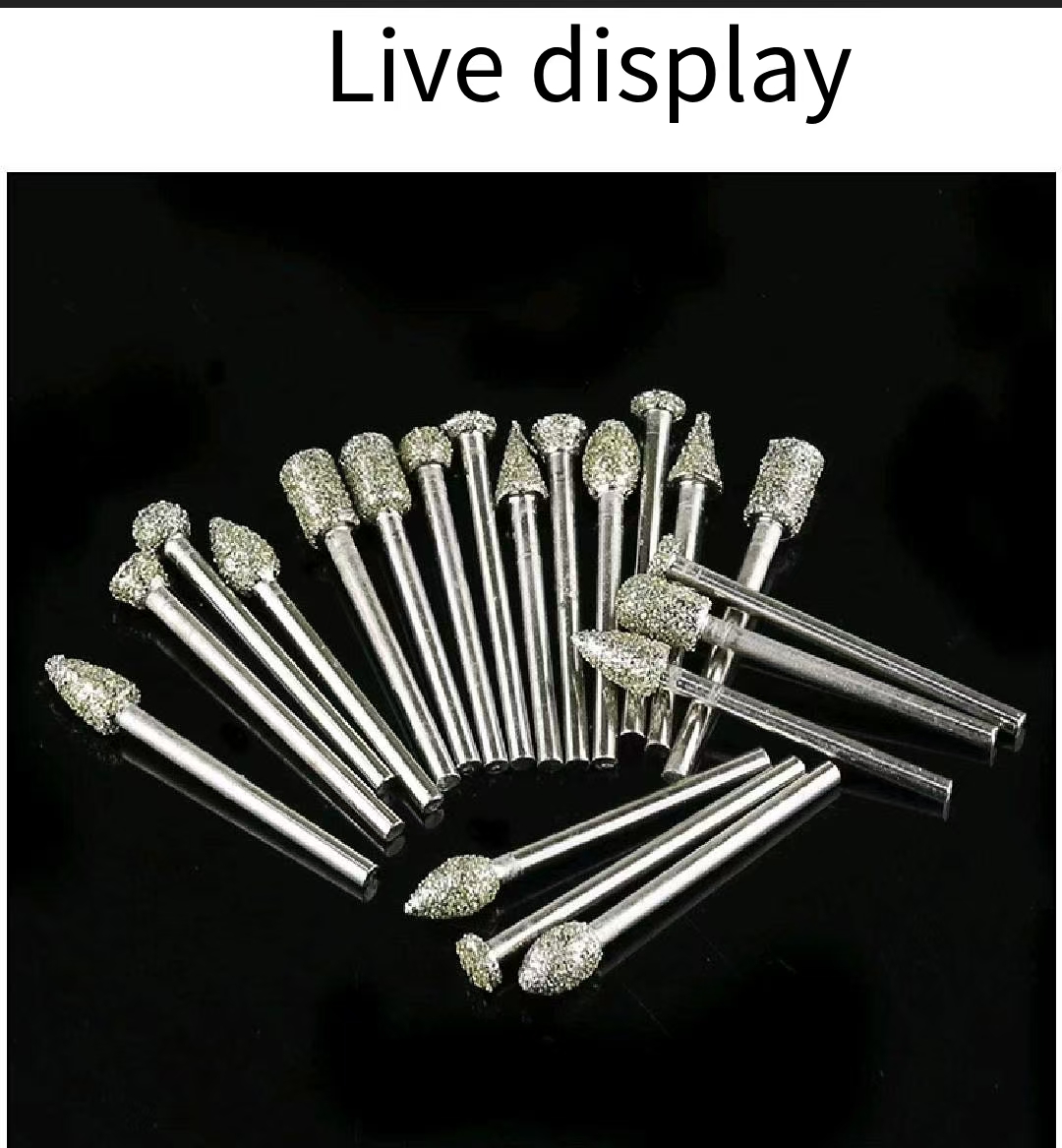 (In Stock)Diamond Grinding Burr Drill Bit Set for Dremel Rotary Tool ...