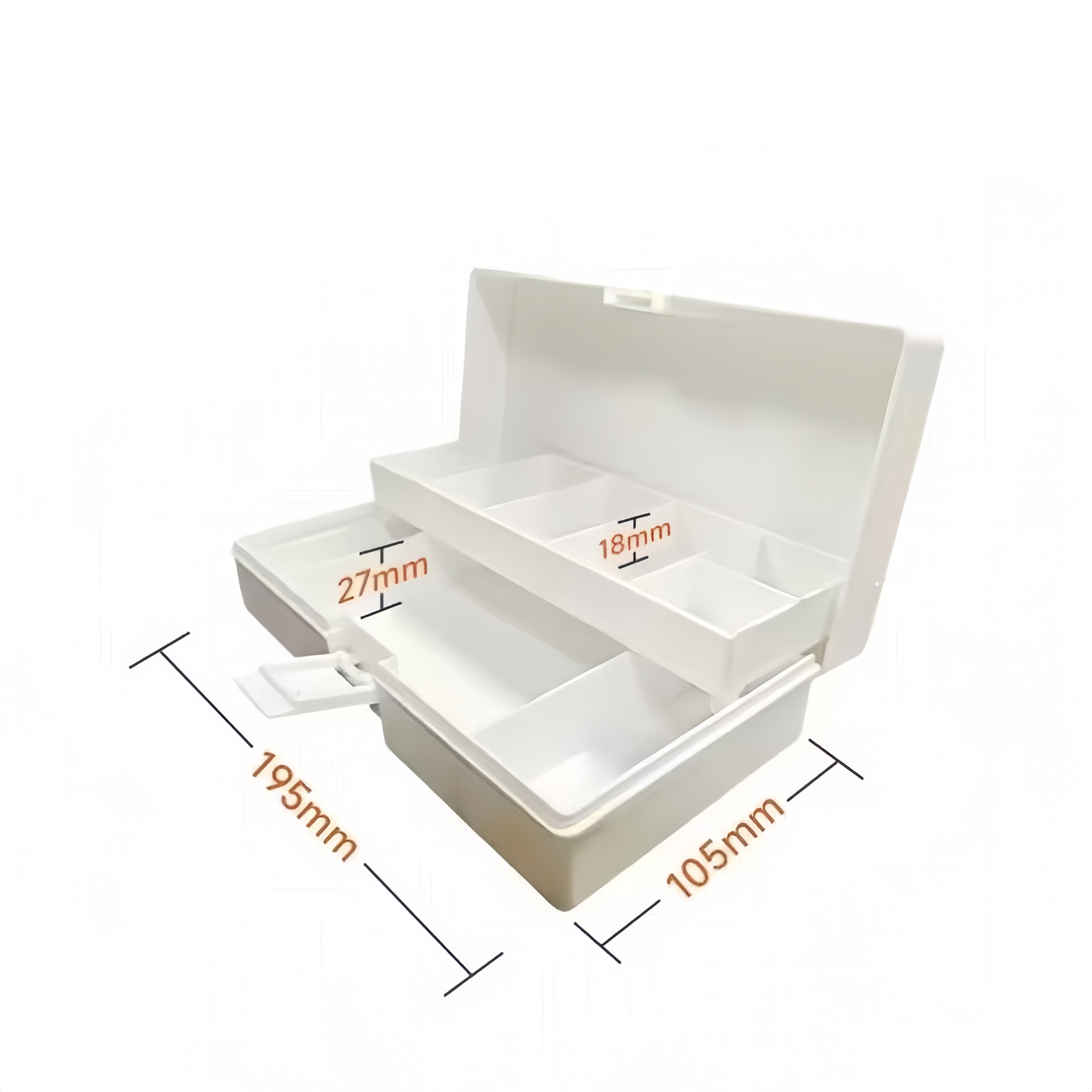 Double-layer Stationery Storage Box Stationery Box Desktop Storage ...