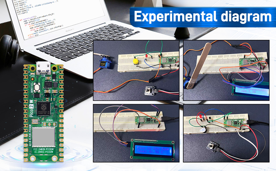 52Pi Raspberry Pi Pico 2 WH Starter Kit Programming Experiment Breadboard | Shopee Malaysia
