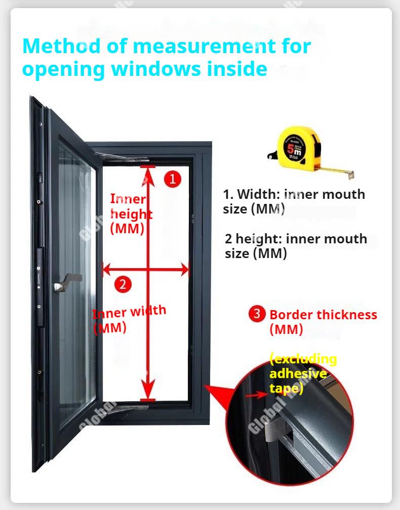 Anti-theft windows: outward-opening windows, inward-opening windows ...