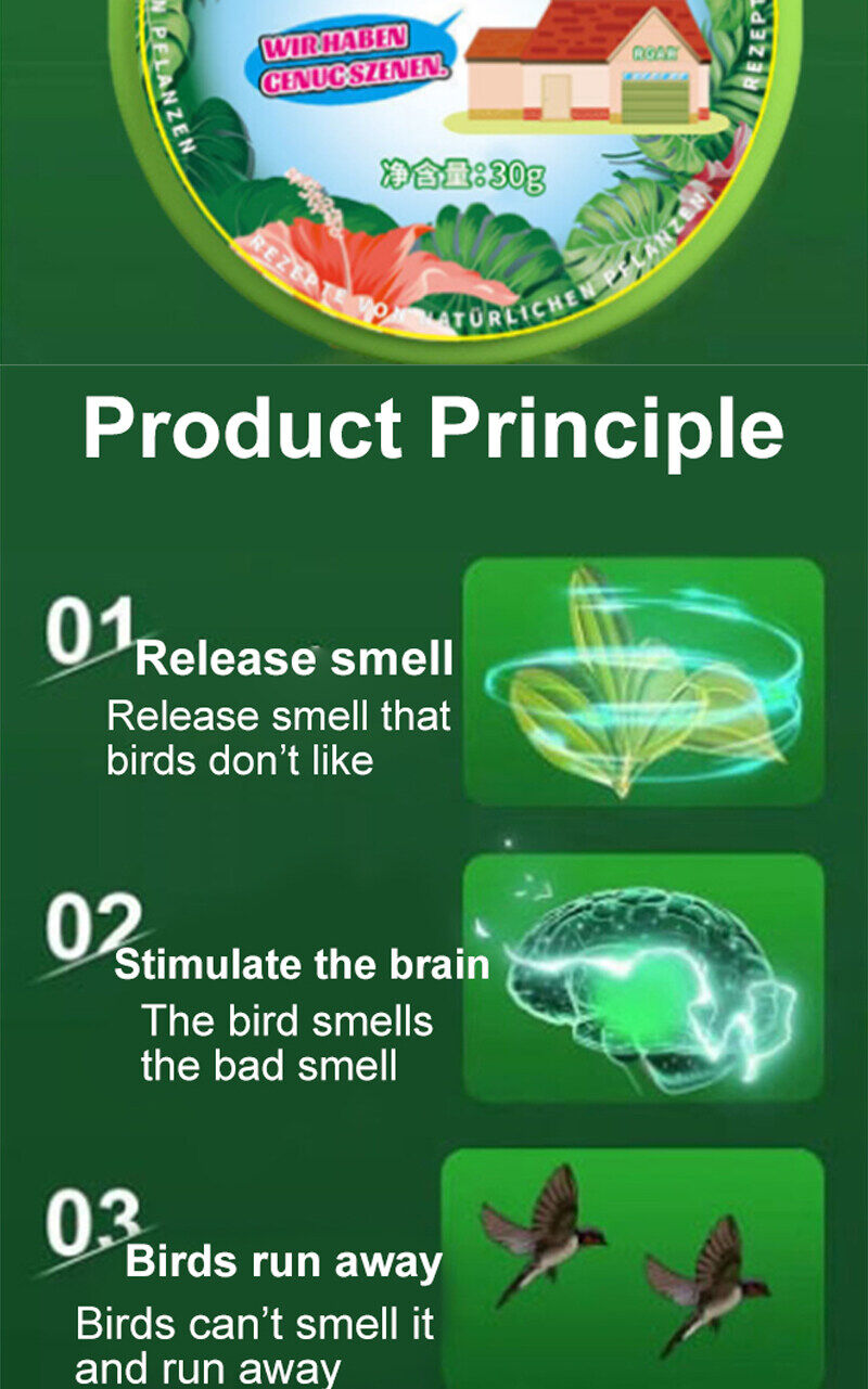 Birds are perpetually absent Bird repellent outdoor 6 pcs Penghalau ...
