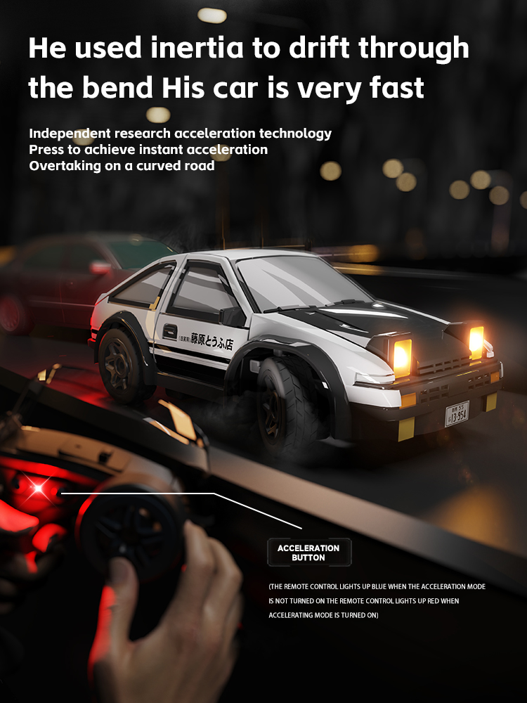 New 1:64 Mini Desktop RC Drift Car 4WD High Speed Remote Control Racing ...