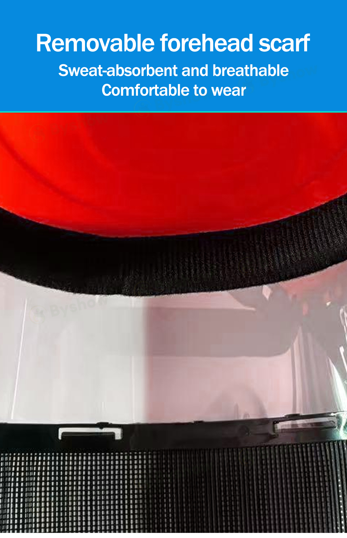 【Byshow】Full Face Mesh Safety Helmet Lawn Mower Protective Mask with ...