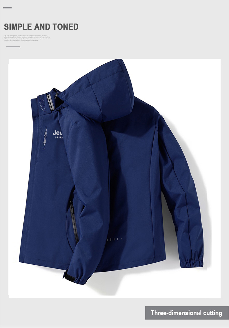 【2-3 days arrive!!!】JEEP SPIRIT Windproof and Waterproof Hiking Jacket ...