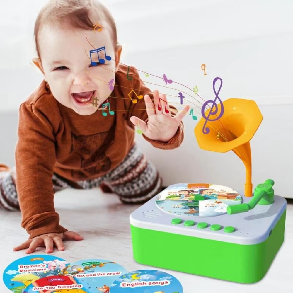 AOPHEKM Children's Phonograph, Sensory with 96 Cards Music Box ...