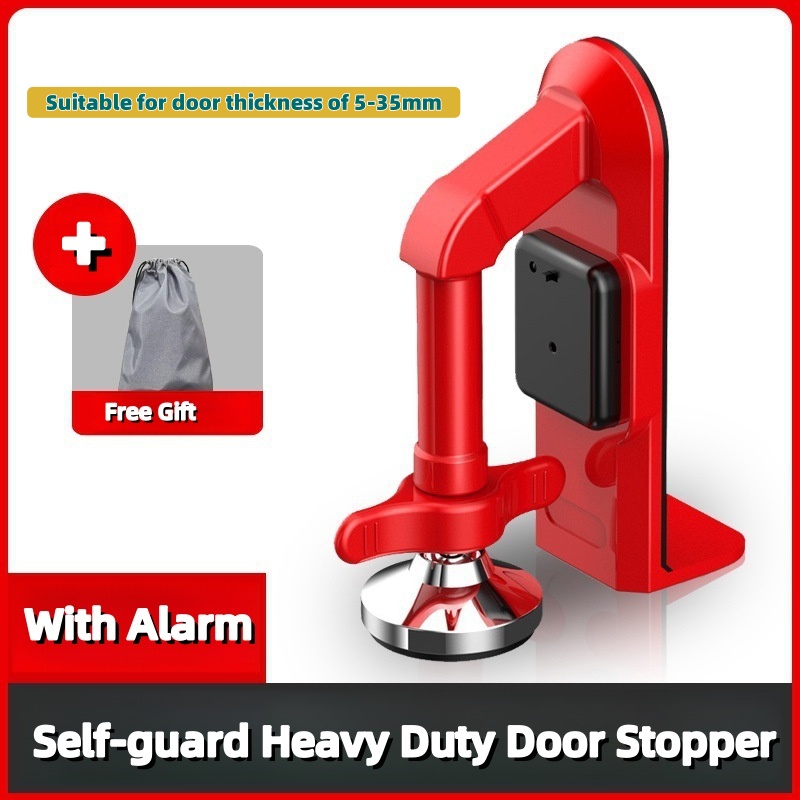 Alarm Anti-Theft Door Stop Heavy Duty Door Lock Stopper Portable Alert ...