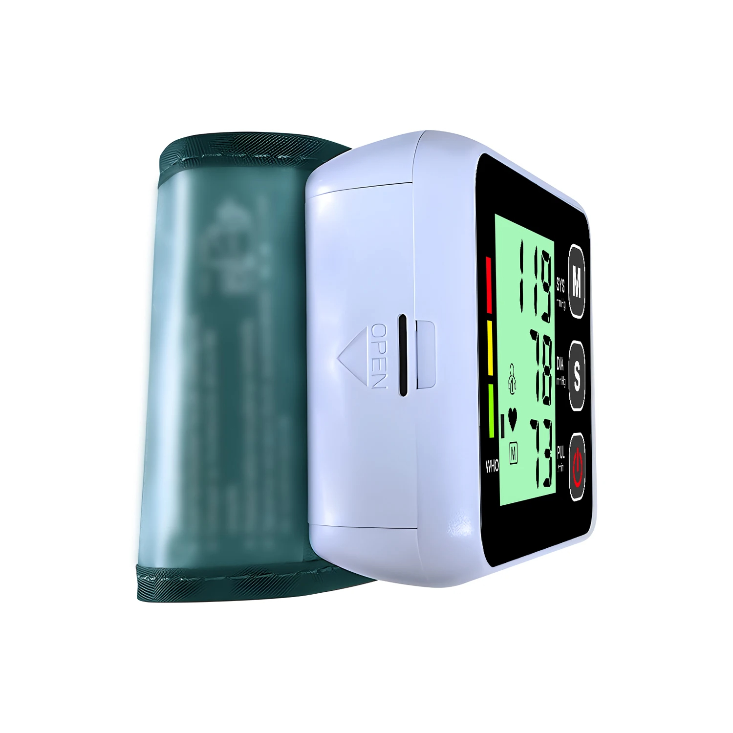 LCD Display Wrist Blood Pressure Monitor Tonometer Tensiometer ...