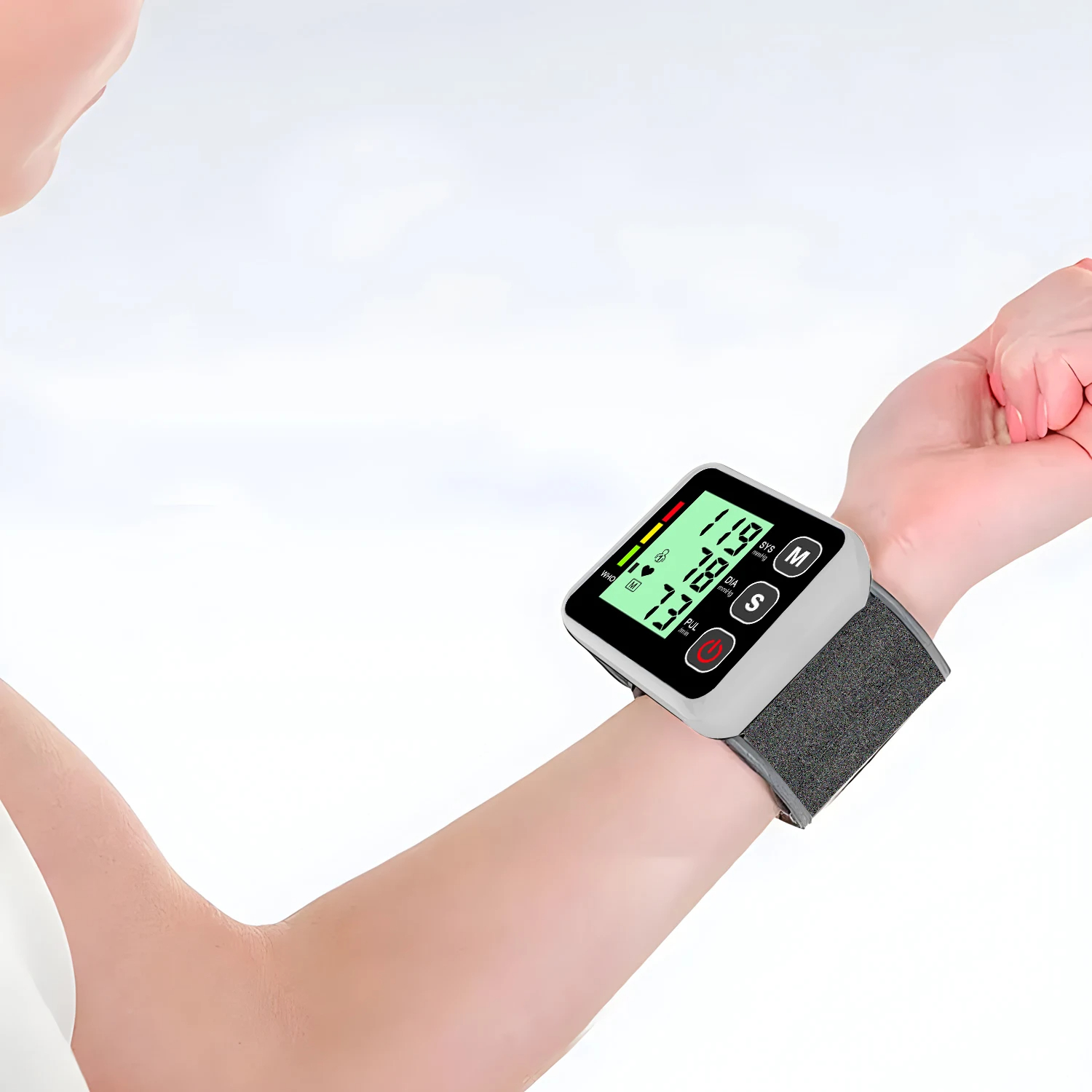 New Digital Wrist Blood Pressure Monitor with Pulse Rate, Portable ...