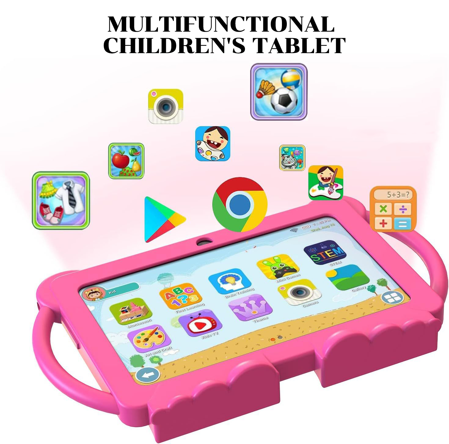 NUMVIBE 7inch Kids Tablet 8GB+128GB Eye Protection Parental Control ...