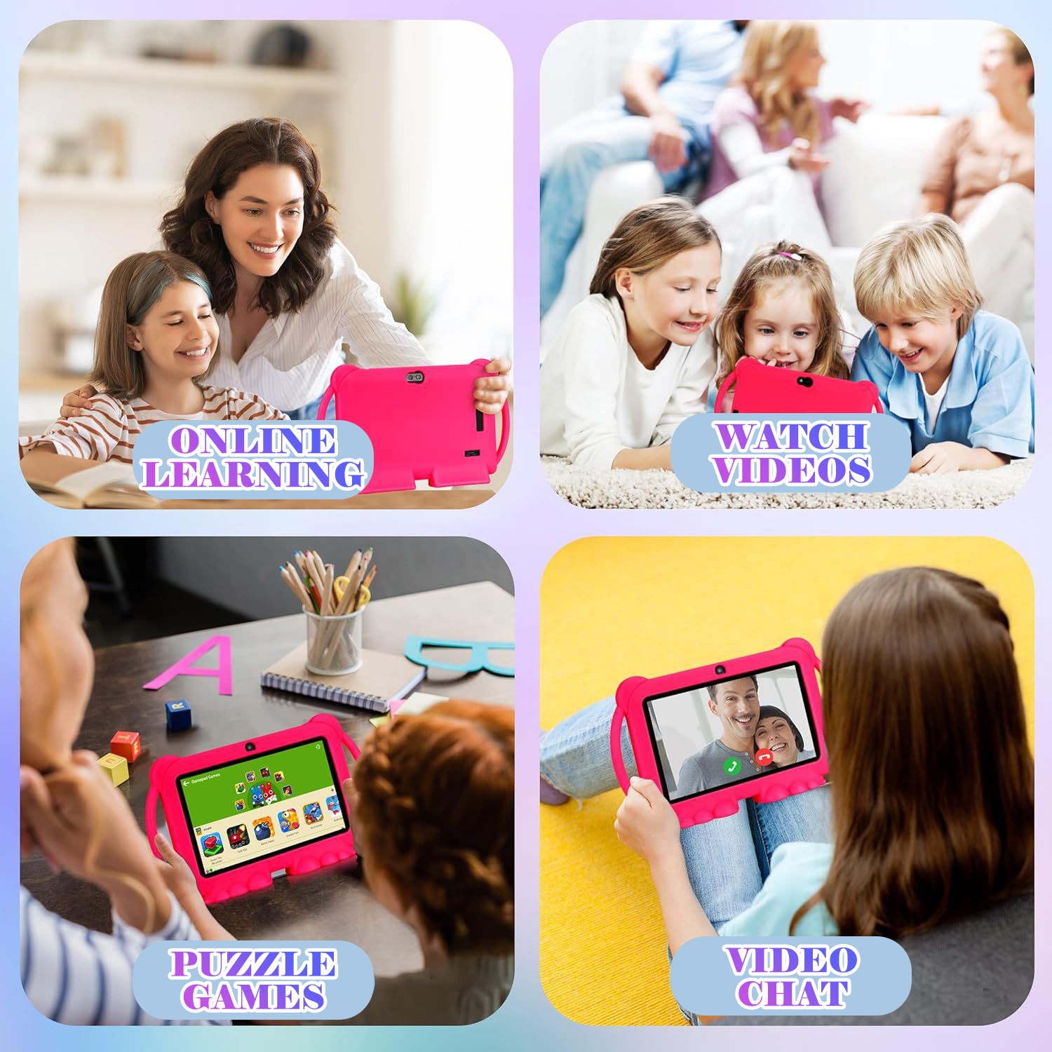 NUMVIBE 7inch Kids Tablet 8GB+128GB Eye Protection Parental Control ...