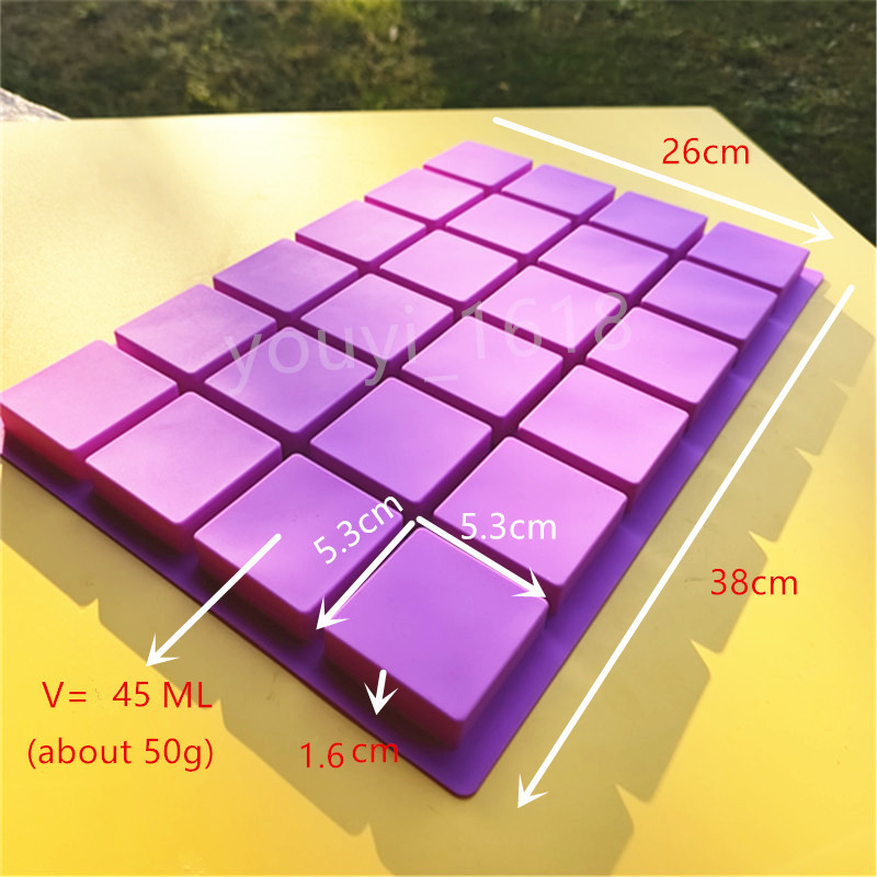 Square Mold Silicone Square Mold Cake Ice Cube Mold Chocolate Handmade Soap Mold | Shopee Malaysia