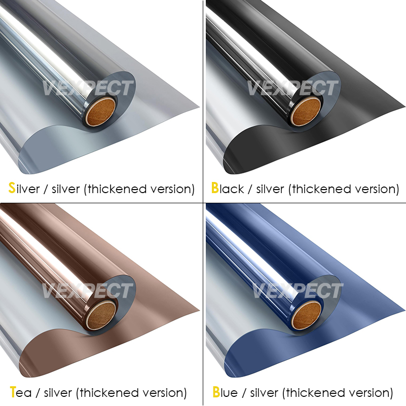 Thickened One Way Window Privacy Film Stiker, Tinted Tingkap Rumah ...