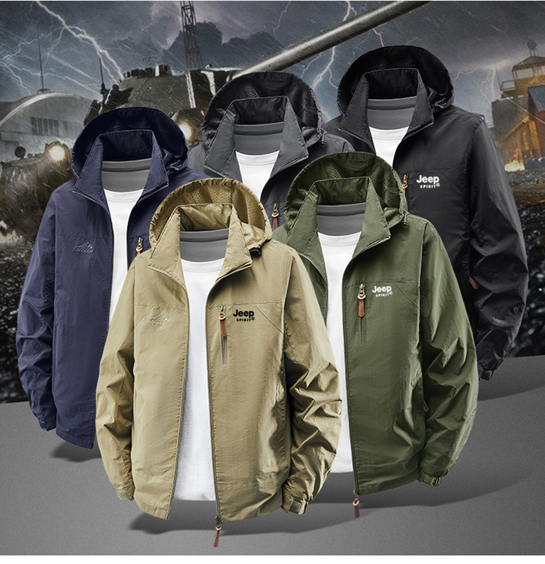 JEEP SPIRIT Military Waterproof Riding Tactical Outerwear hoodie ...