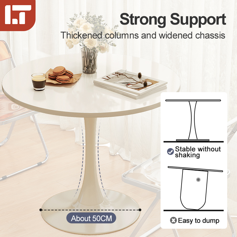 Round Dining Table Restaurant Table Meja Makan Bulat 80CM Round Table ...