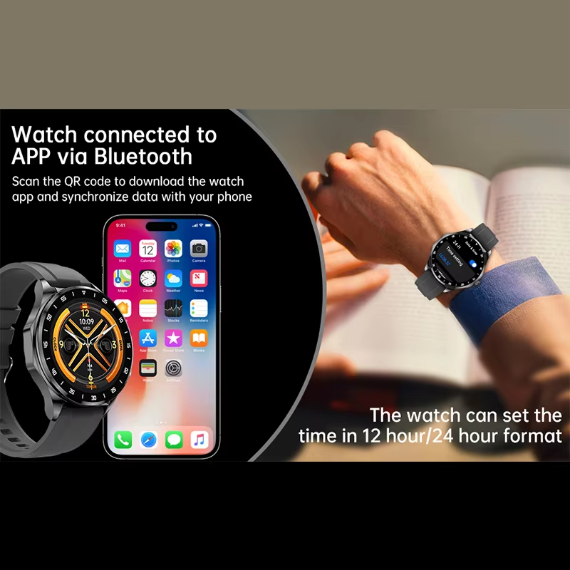 2025 Men Smart Watch TWS Headset 2-in-1 1.43-inch AMOLED Screen Women ...