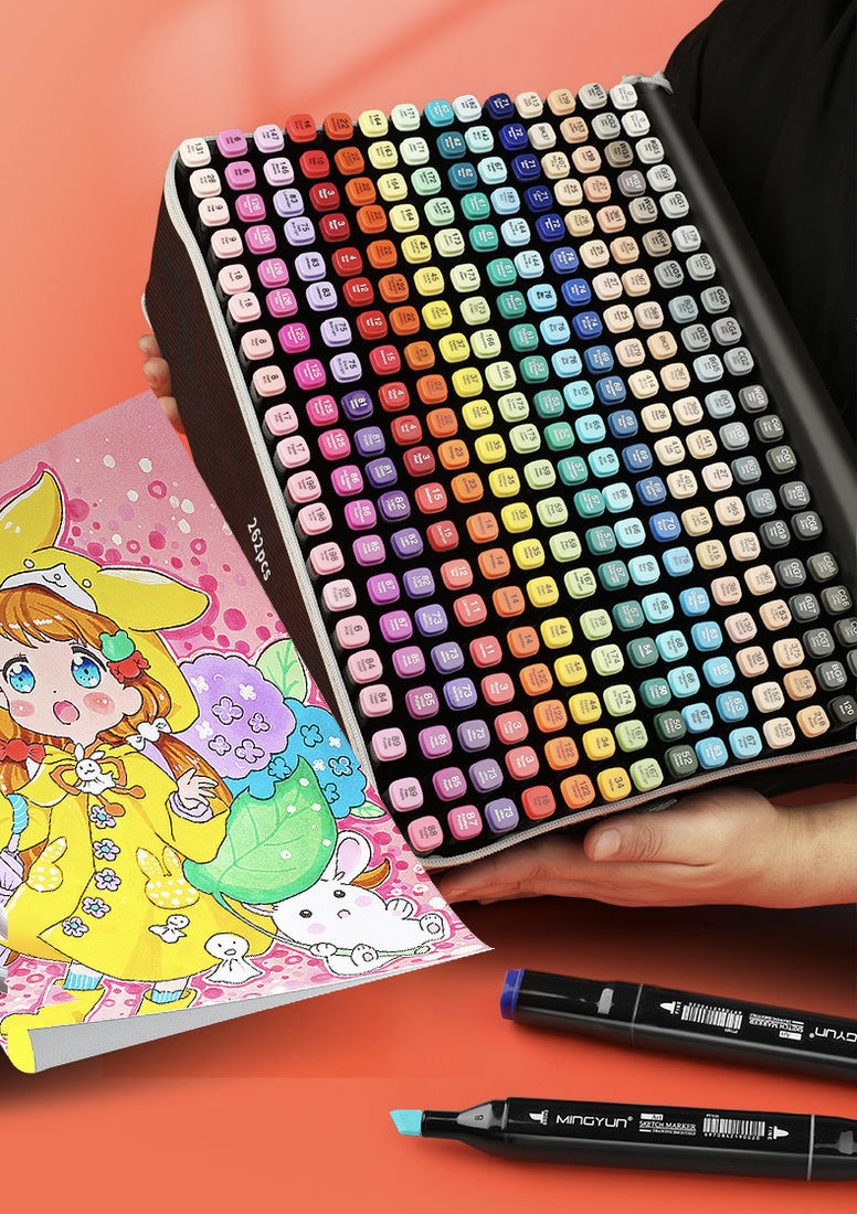 262 Colors Painting Marker Pen Art Maker Pen Sketch Set Permanent ...