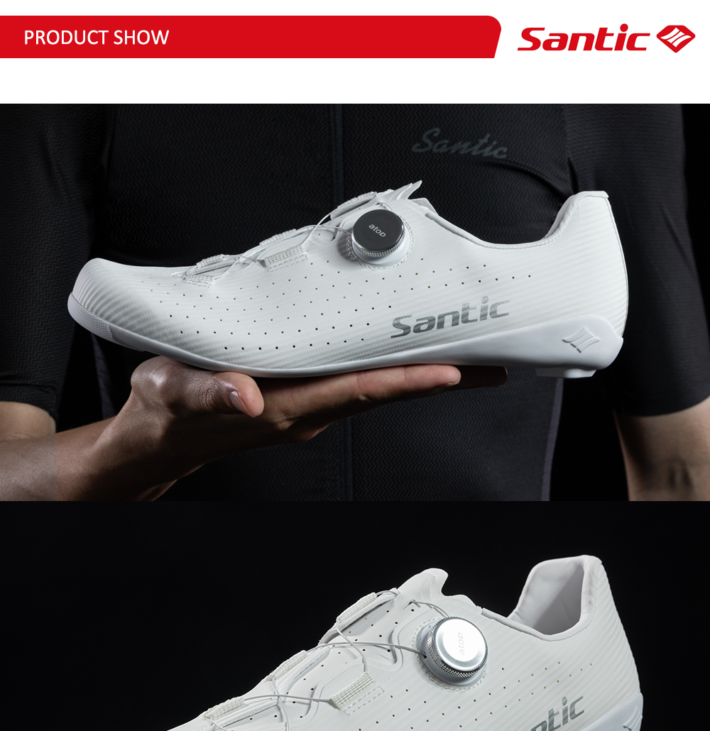 Santic Cycling Shoes Men Carbon Fiber Outsole Road Bike Shoes Women ...