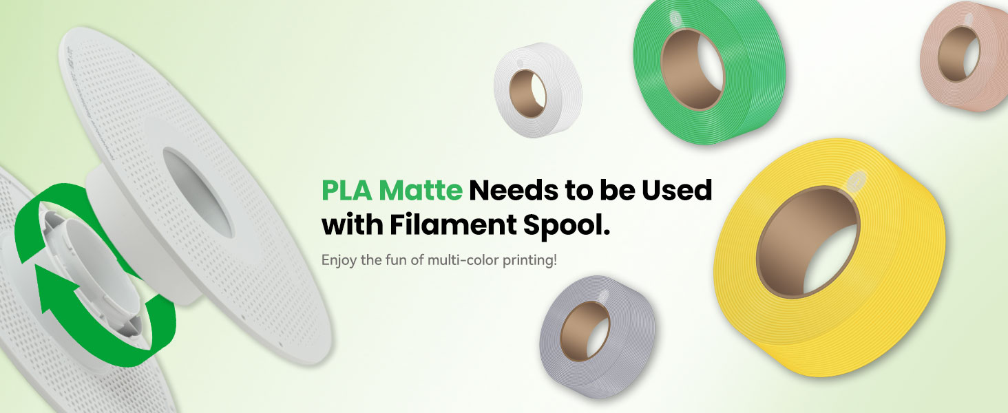 3D Printer filament Bamboo Lab PLA Matte Filament (Refill-1kg 1.75mm ...