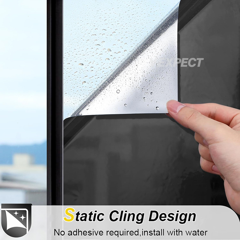 Window Glass Privacy Sticker, 3D Decorative Window Glass Film, Sun ...