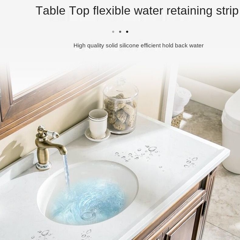 Silicone bathroom water retaining strip, sink, washing machine, kitchen ...