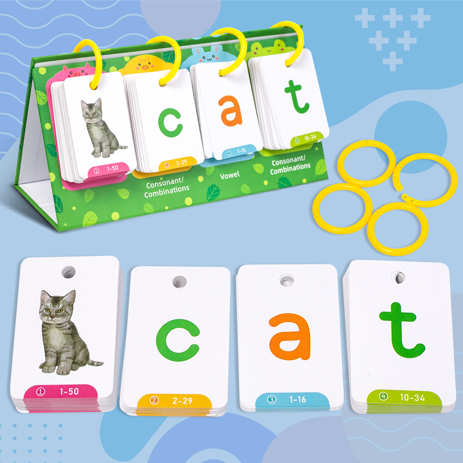 CVC Word Builder Games Flash Cards Learn to Read, Montessori Word ...