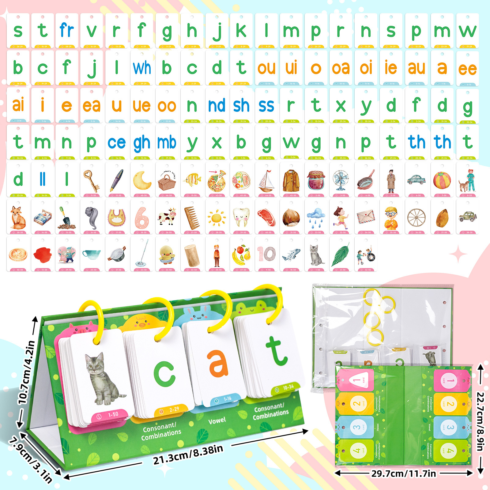 CVC Word Builder Games Flash Cards Learn to Read, Montessori Word ...