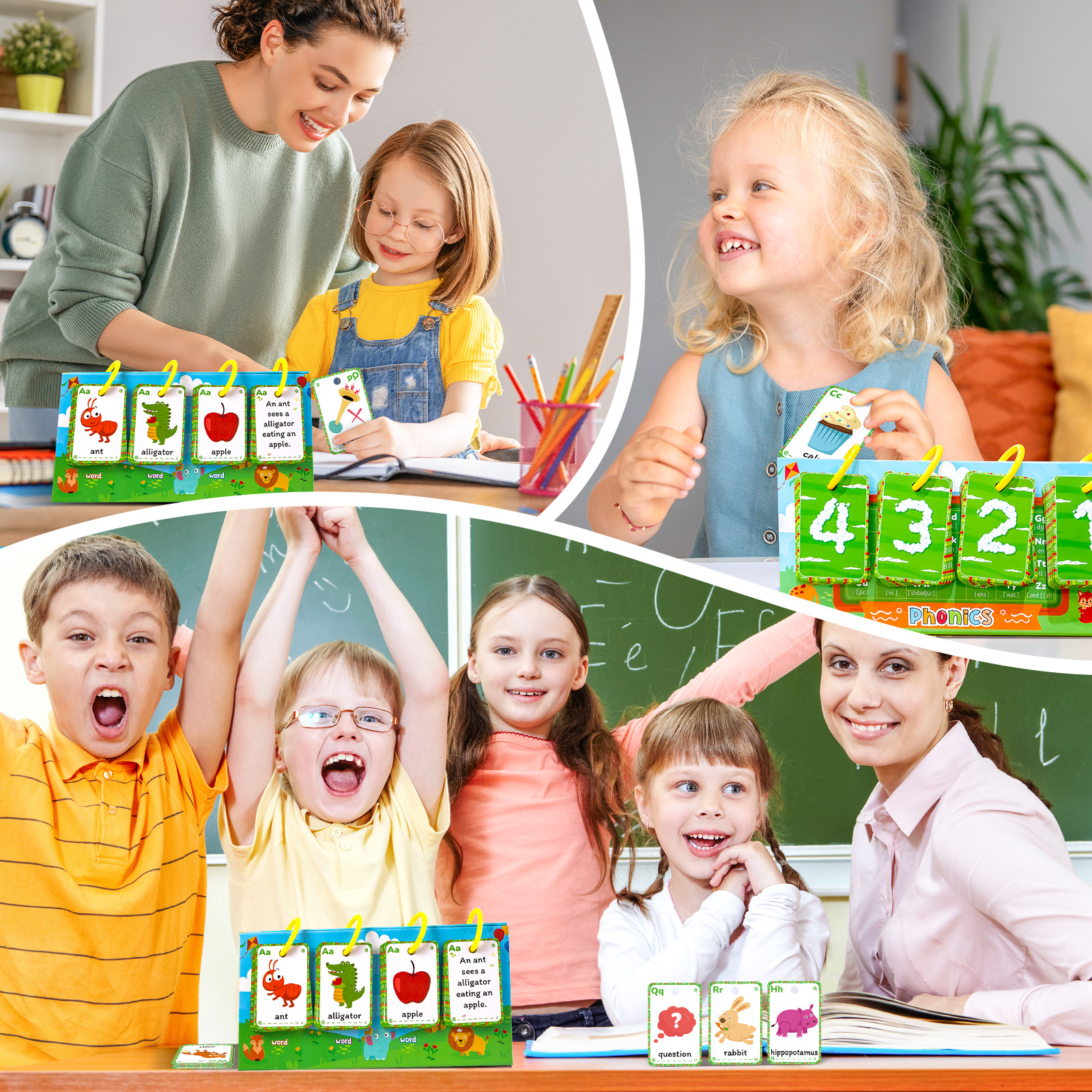 Sentence Building Cards for Kids 104 pcs Cards Phrase Training Flip ...