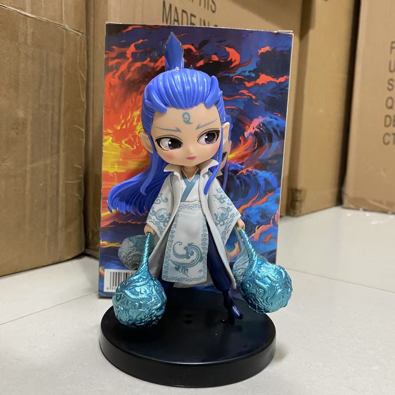Qposket Ne Zha 2 Mini Q Serise NeZha and Ao Bing Statue Figure Model ...