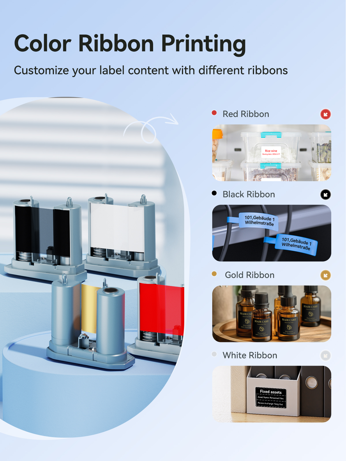 Niimbot M2 Thermal Transfer Label Printer Intelligent Label Maker ...