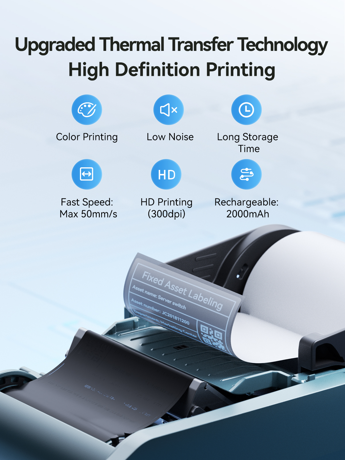 Niimbot M2 Thermal Transfer Label Printer Intelligent Label Maker ...