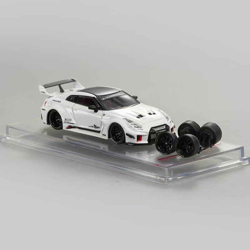 Cm Model 1: 64 Nissan GTR R35 35GT-RR Combat Gray lb Wide Body ...