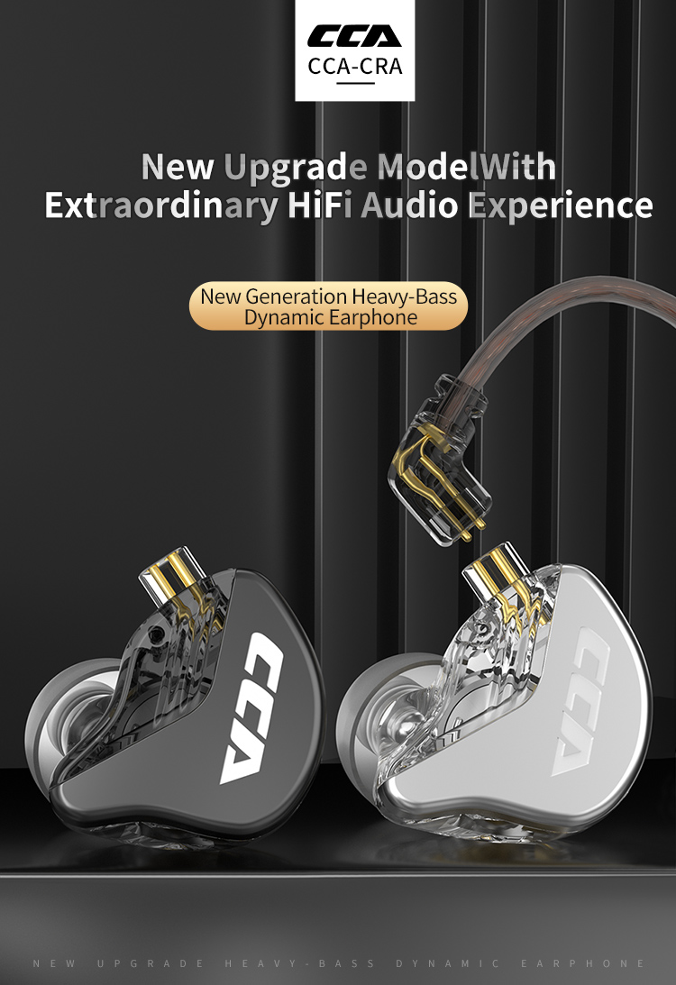 CCA CRA Hanging In Ear Wired HiFi Headset Monitor Headphones Noice ...