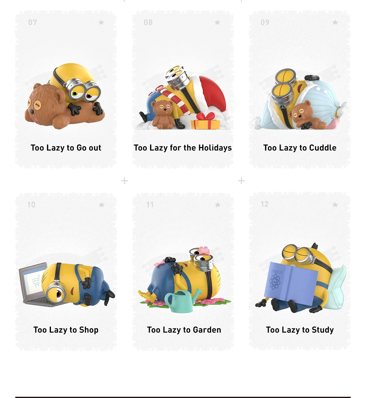 POPMART Minions Lazy Every Day Series Figures | Shopee Malaysia