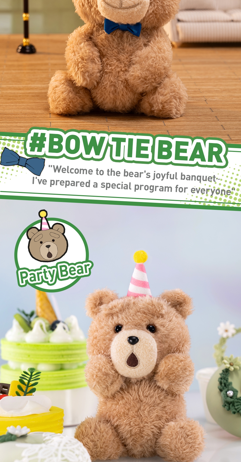 POP MART Ted2 Teddy Bear Action Plush Pendant Blind Box | Shopee Malaysia