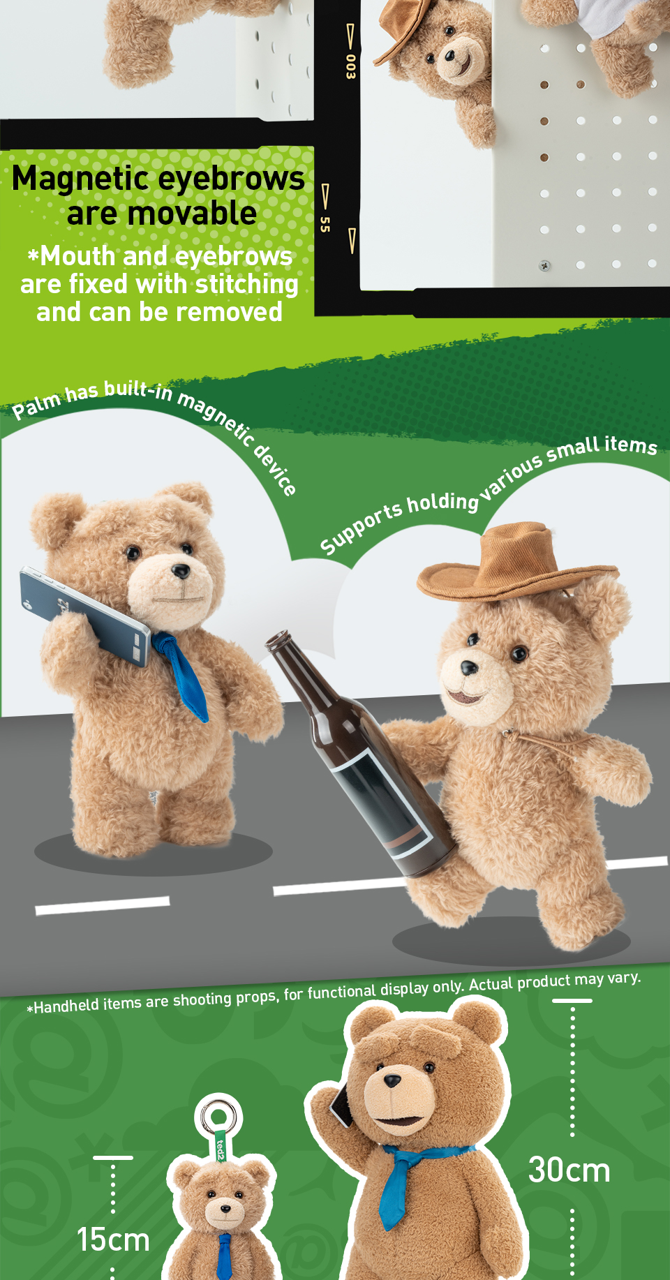 POP MART Ted2 Teddy Bear Action Plush Pendant Blind Box | Shopee Malaysia