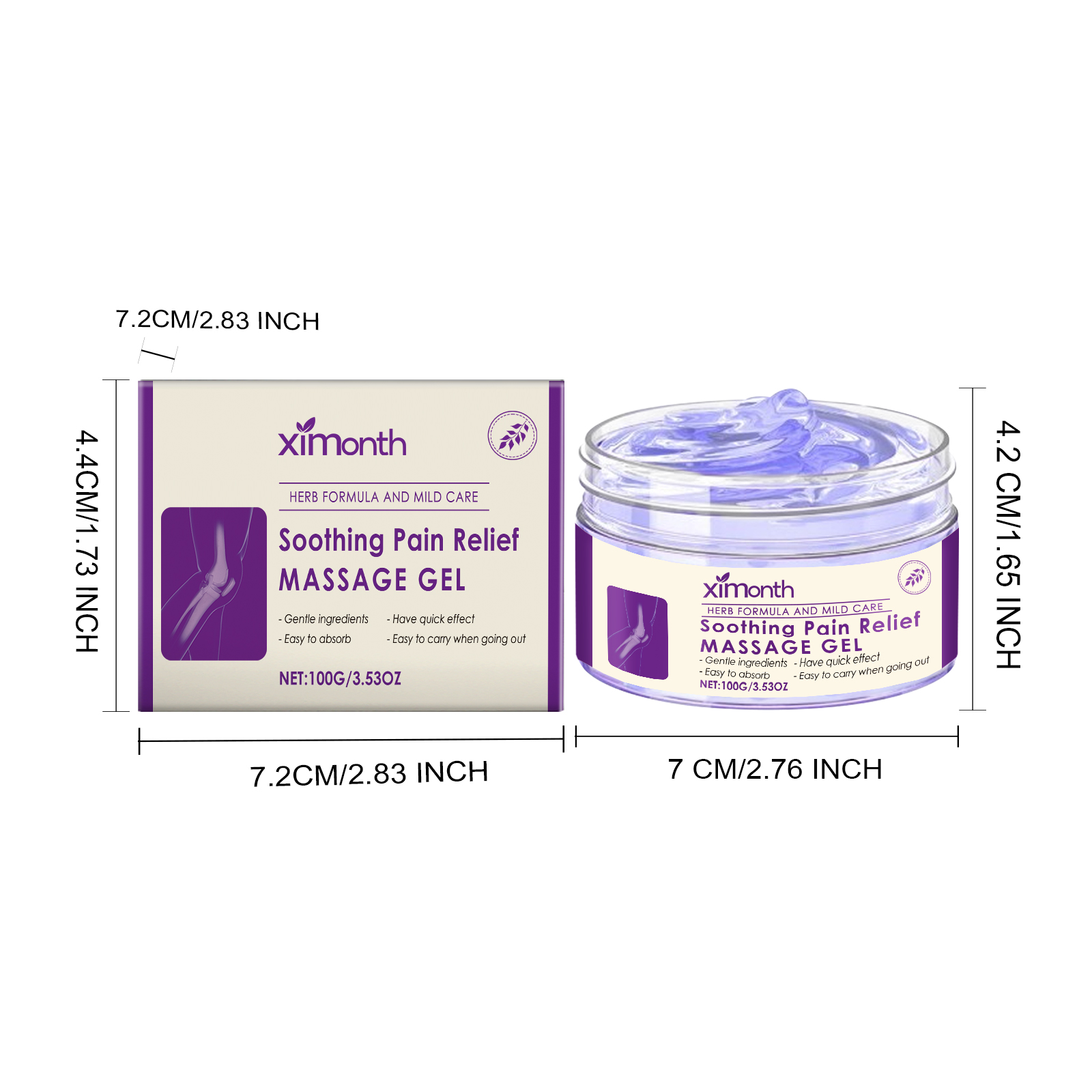 Soothing Pain Relief Massage Gel Rapid Pain Relief Muscle Relaxation ...