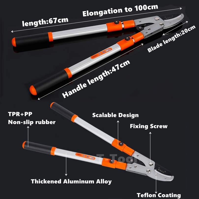 60-120cm SK5 Cutter cordless heavy-duty shear Retractable handle ...