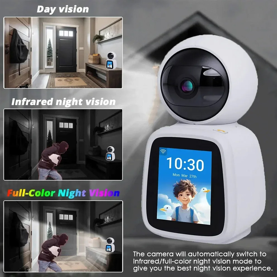 Tuya Video Intercom Call Camera 2MP Bidirectional IP WiFi Wireless Baby ...
