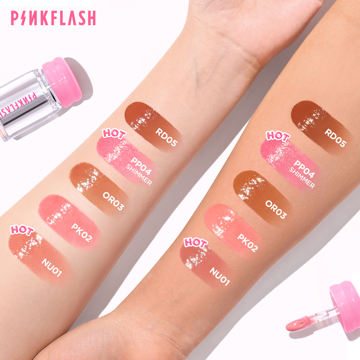 PINKFLASH Face Blush High Pigment Blush Liquid Blush And Powder Blush 2 ...