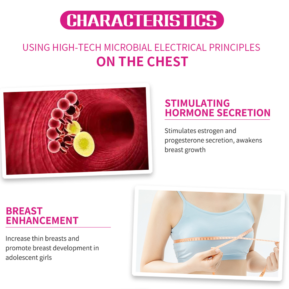 Electronic Breast MassagerEnlarger Chest Pulse Bust Muscle Machine ...