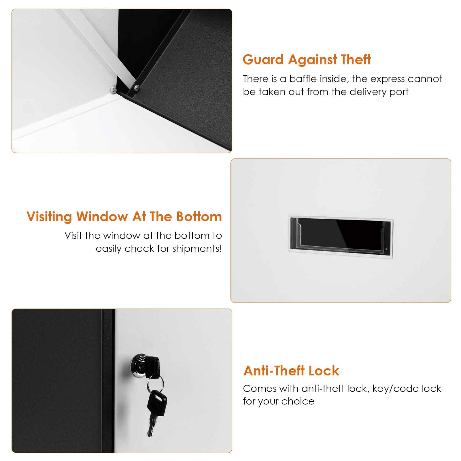 [Local delivery] Touchless Receiving Locker Home Courier Locker Private Home Parcel Box Locker ...