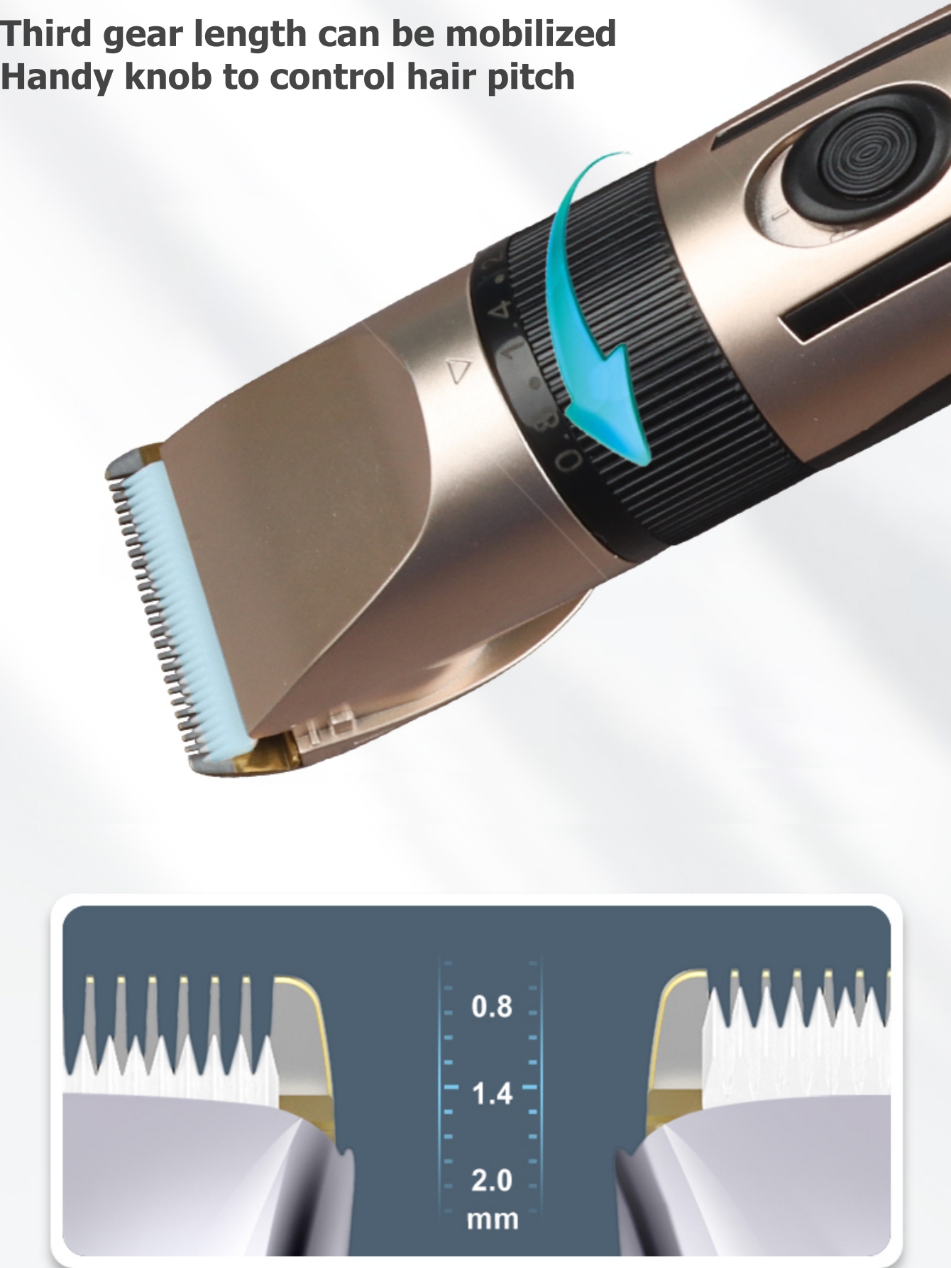 A battery-powered hair clipper trimmer designed for grooming both pets ...