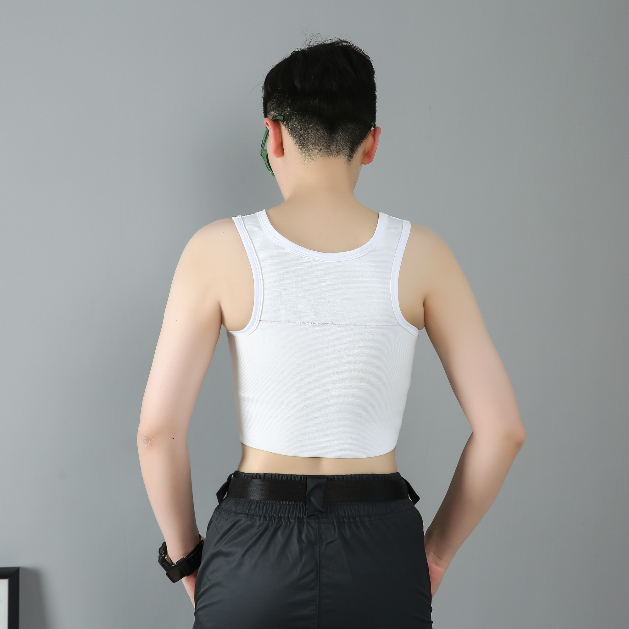 20cm Full Bandage Chest Binder Baju Melayu Budak 排扣运动束胸 20cm全绷带超平