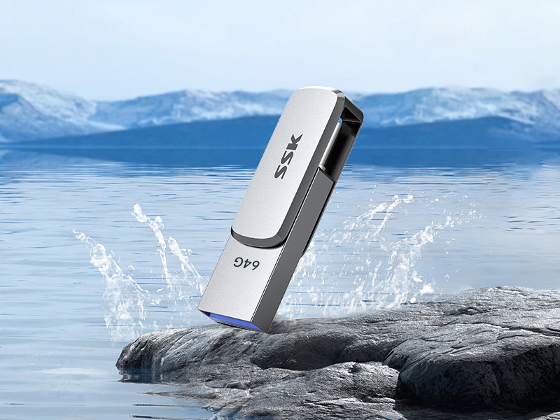 SSK FD003 USB C USB 3.2 Flash Drive High-Speed 240MB/s Dual Port for iPhone/Android/PC 64GB ...