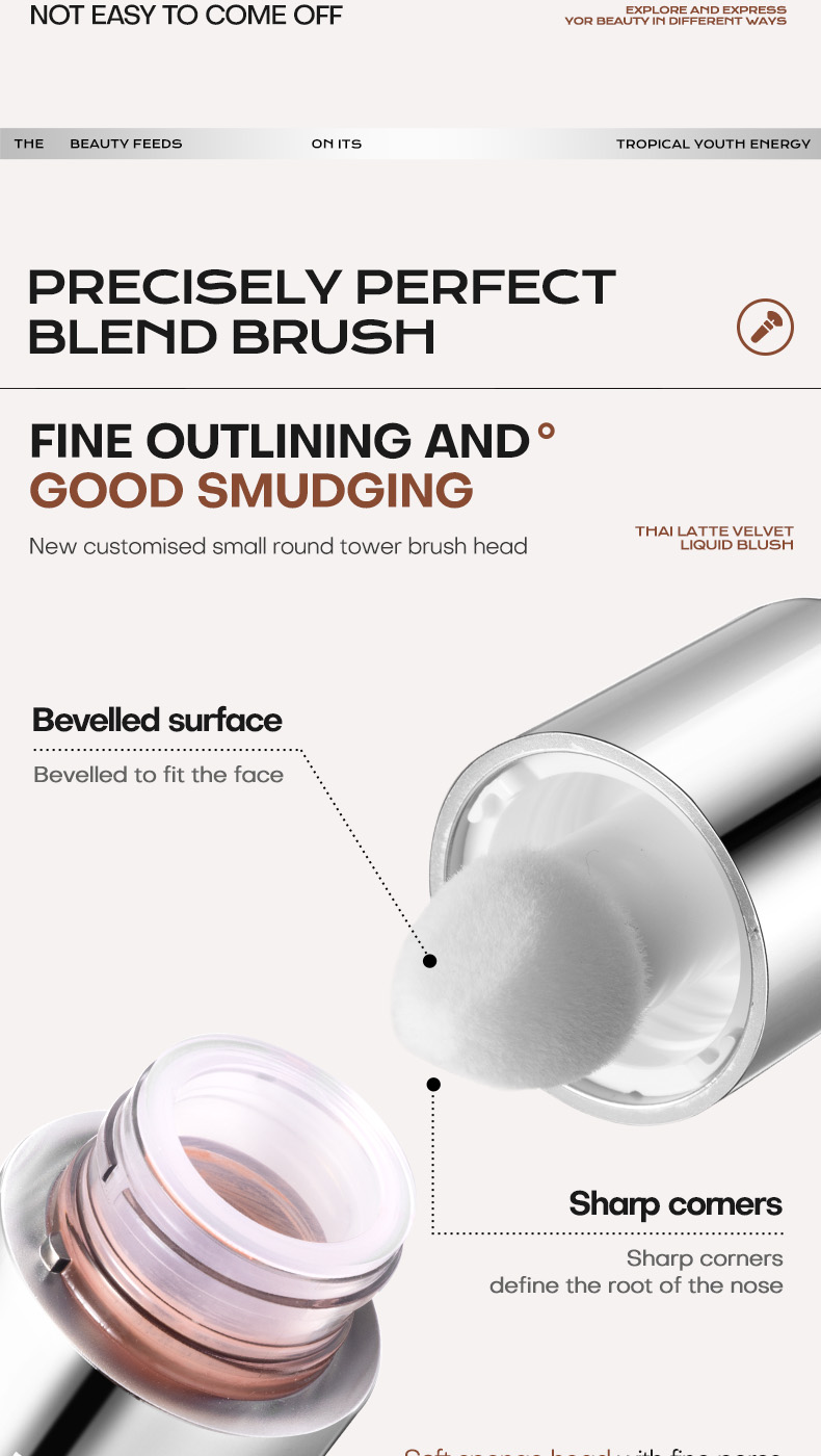 MISTINE blush Multi-Use Watery Blush Stick High pigment Long-lasting ...