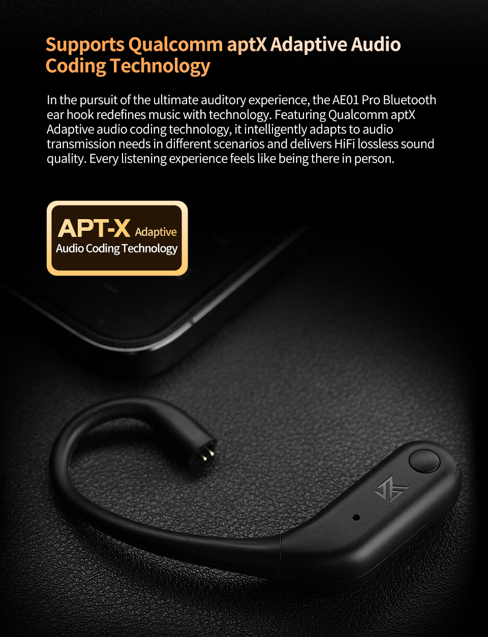 KZ AE01 PRO Bluetooth 5.2 Wireless Earhook Headphones HIFI High ...